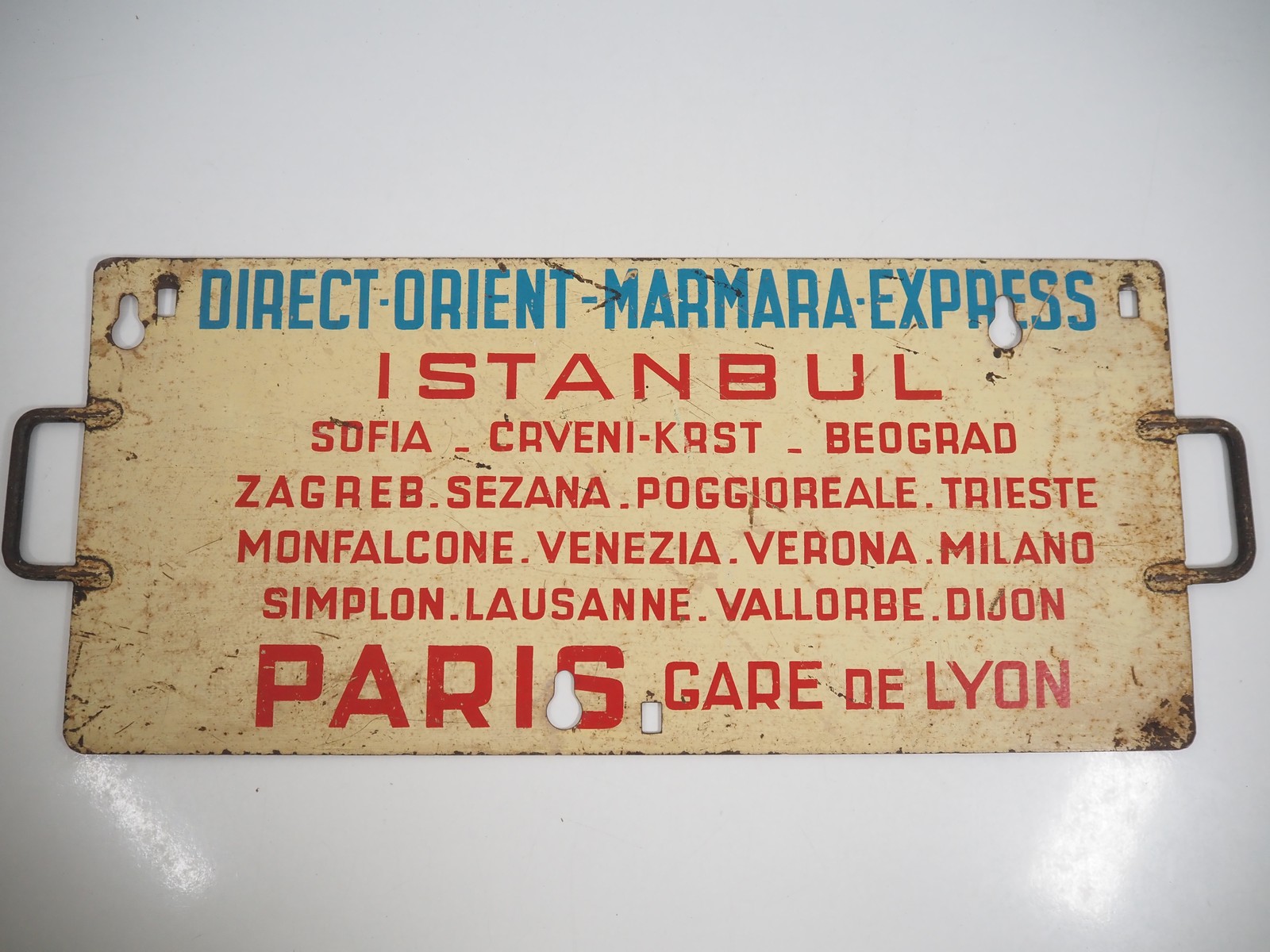 Lot 174 - An original carriage destination board for