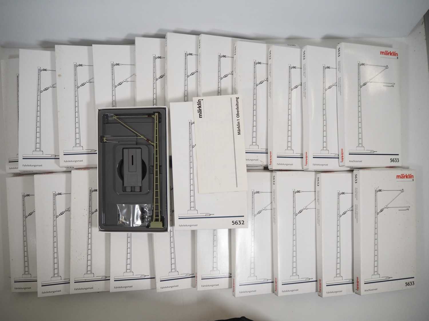 Lot 560 - A group of MARKLIN Gauge 1 Catenary masts as