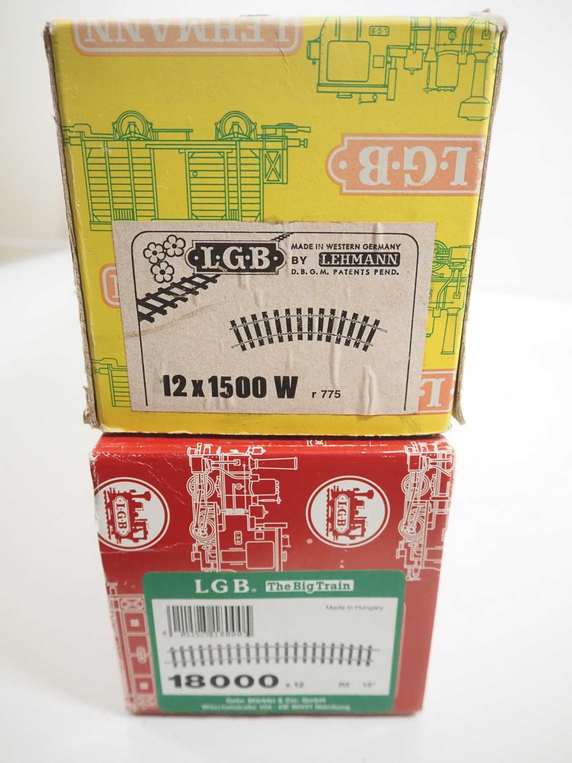 Lot 590 - A group of LGB G scale track sections