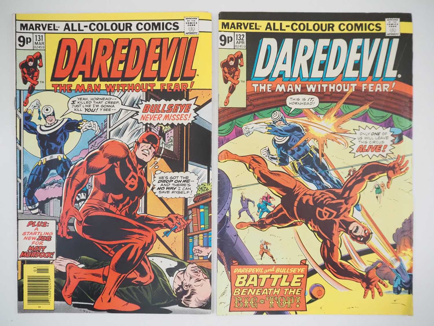 Lot 223 - DAREDEVIL #131 & 132 - (2 in Lot) - (1976