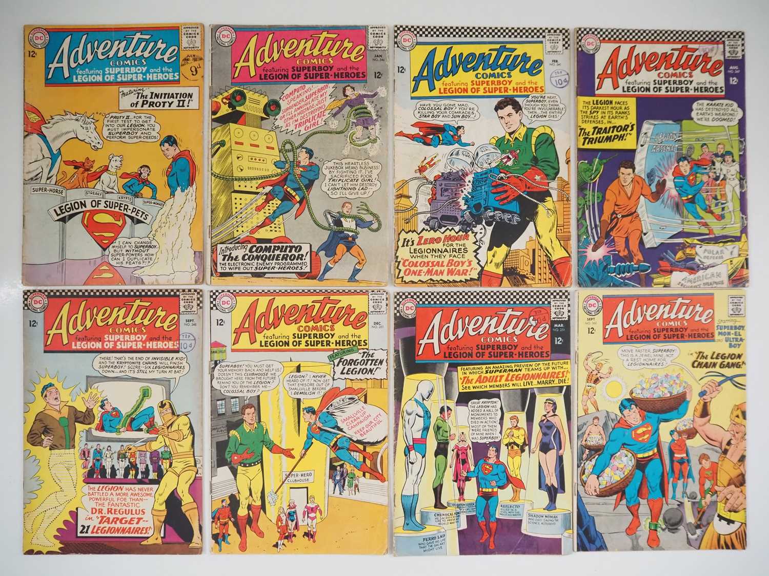 Lot 238 - ADVENTURE COMICS #322, 340, 341, 347, 348,