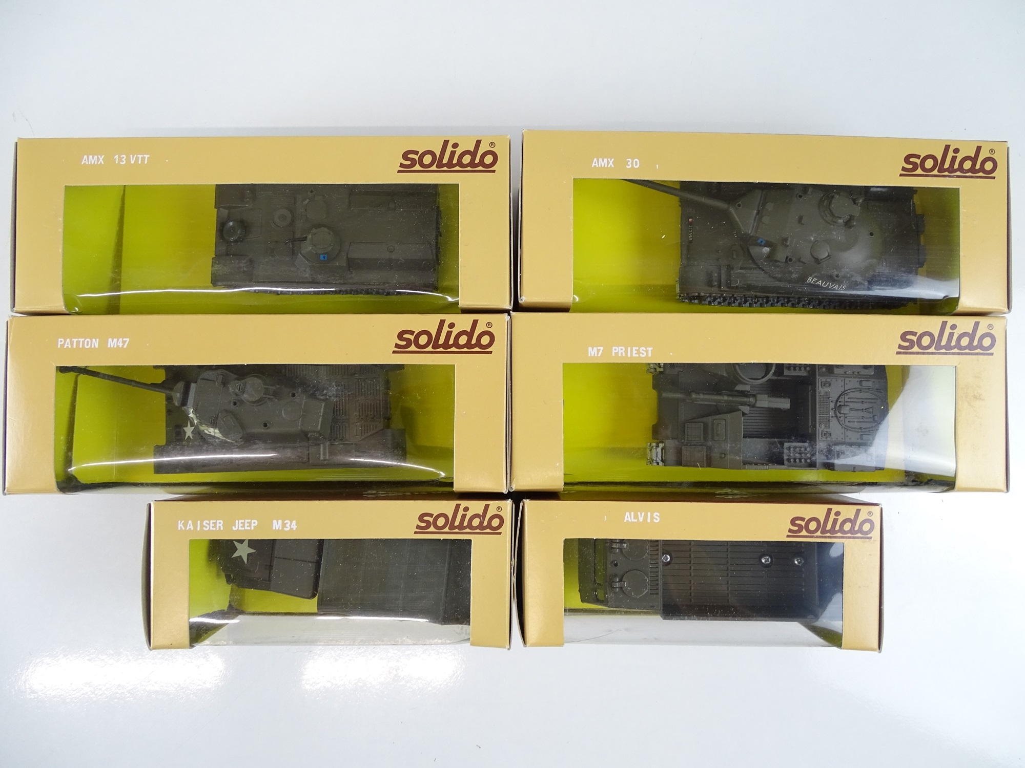 Lot 298 - A group of SOLIDO military diecast from the