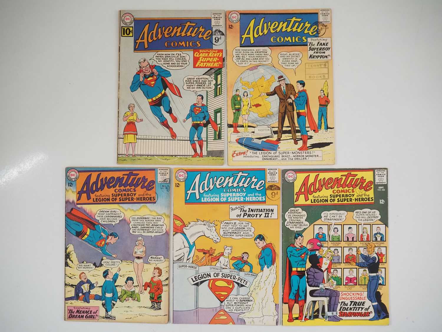 Lot 334 - ADVENTURE COMICS #289, 309, 317, 322, 336 (5