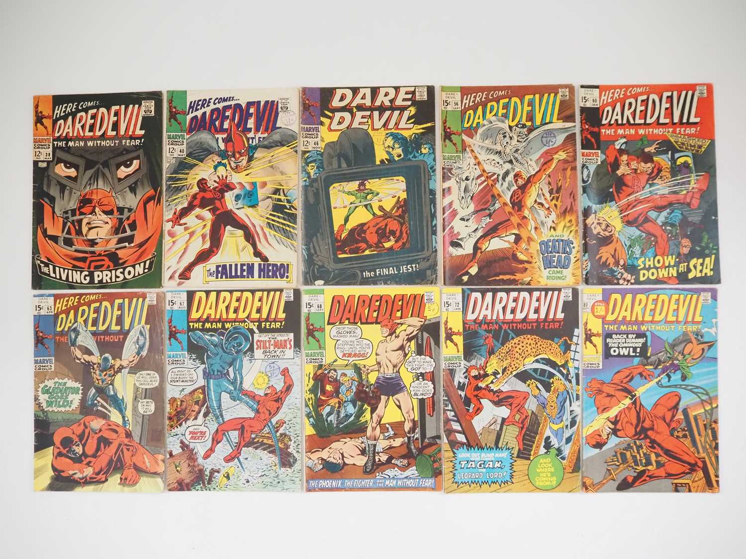 Lot 451 - DAREDEVIL #38, 40, 46, 56, 60, 63, 67, 68,