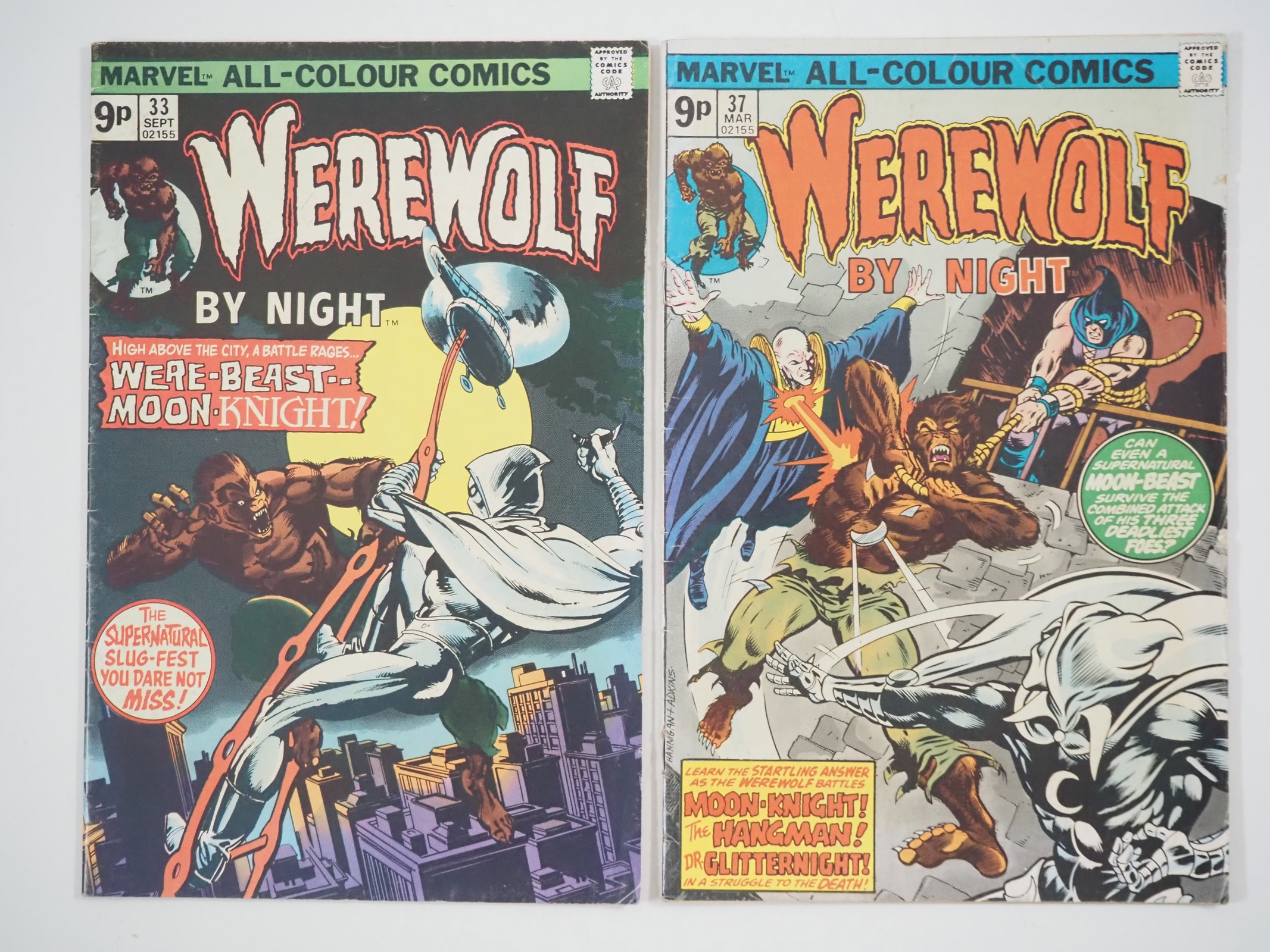 Lot 5 - WEREWOLF BY NIGHT #33 & 37 (2 in Lot) - (1976