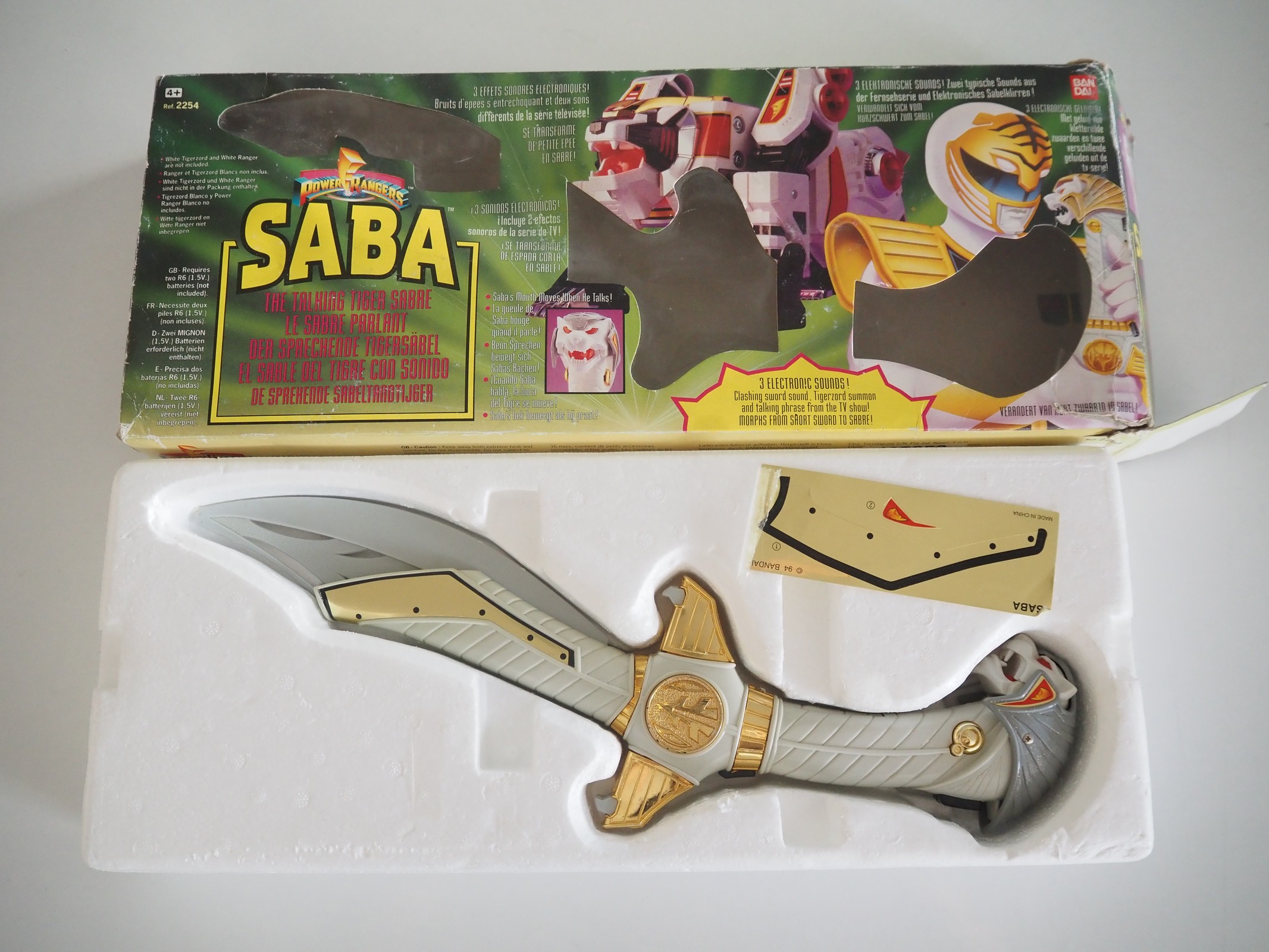 Lot 309 - POWER RANGERS 1994 - A Saba Talking Tiger