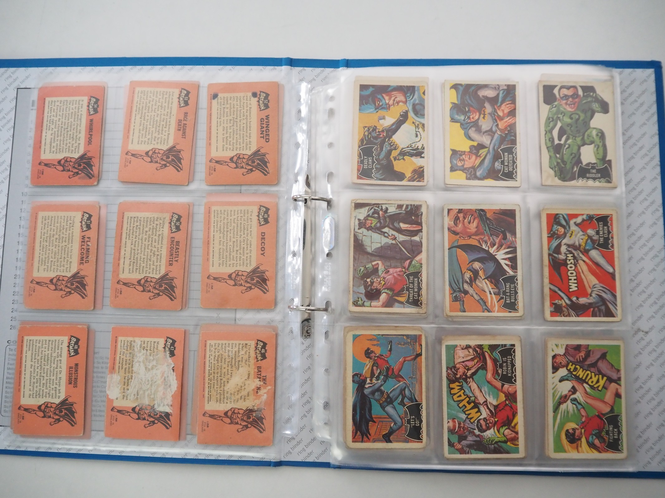 Lot 5 - A group of BATMAN Bubble Gum / Trading card