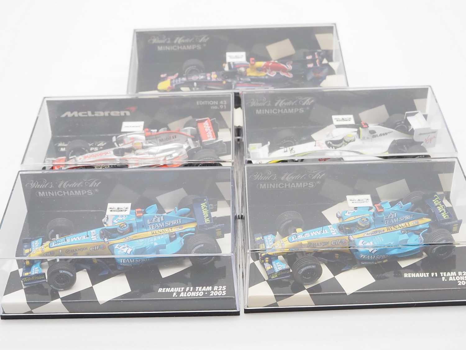 Lot 192 - A group of 1:43 scale Formula 1 race cars by