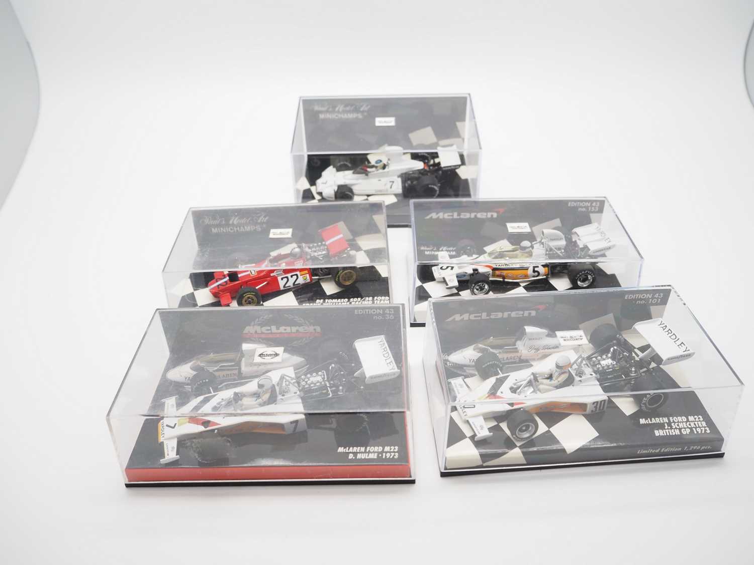 Lot 195 - A group of 1:43 scale Formula 1 race cars by