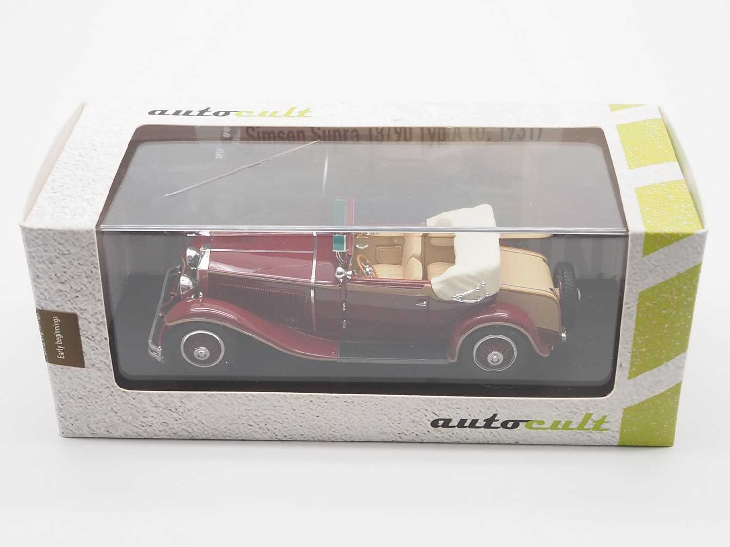 Lot 61 - A 1:43 scale AUTOCULT hand built resin model