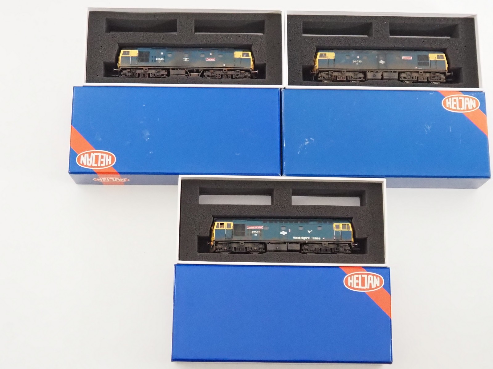 Lot 414 - A group of HELJAN OO gauge diesel
