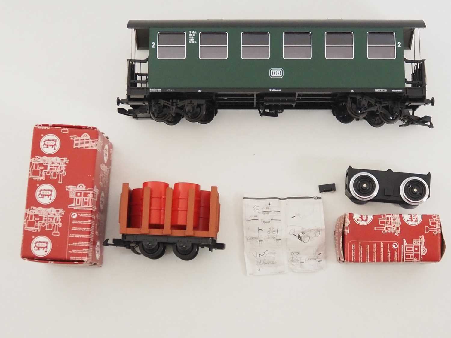 Lot 608 - A group of LGB G gauge rolling stock