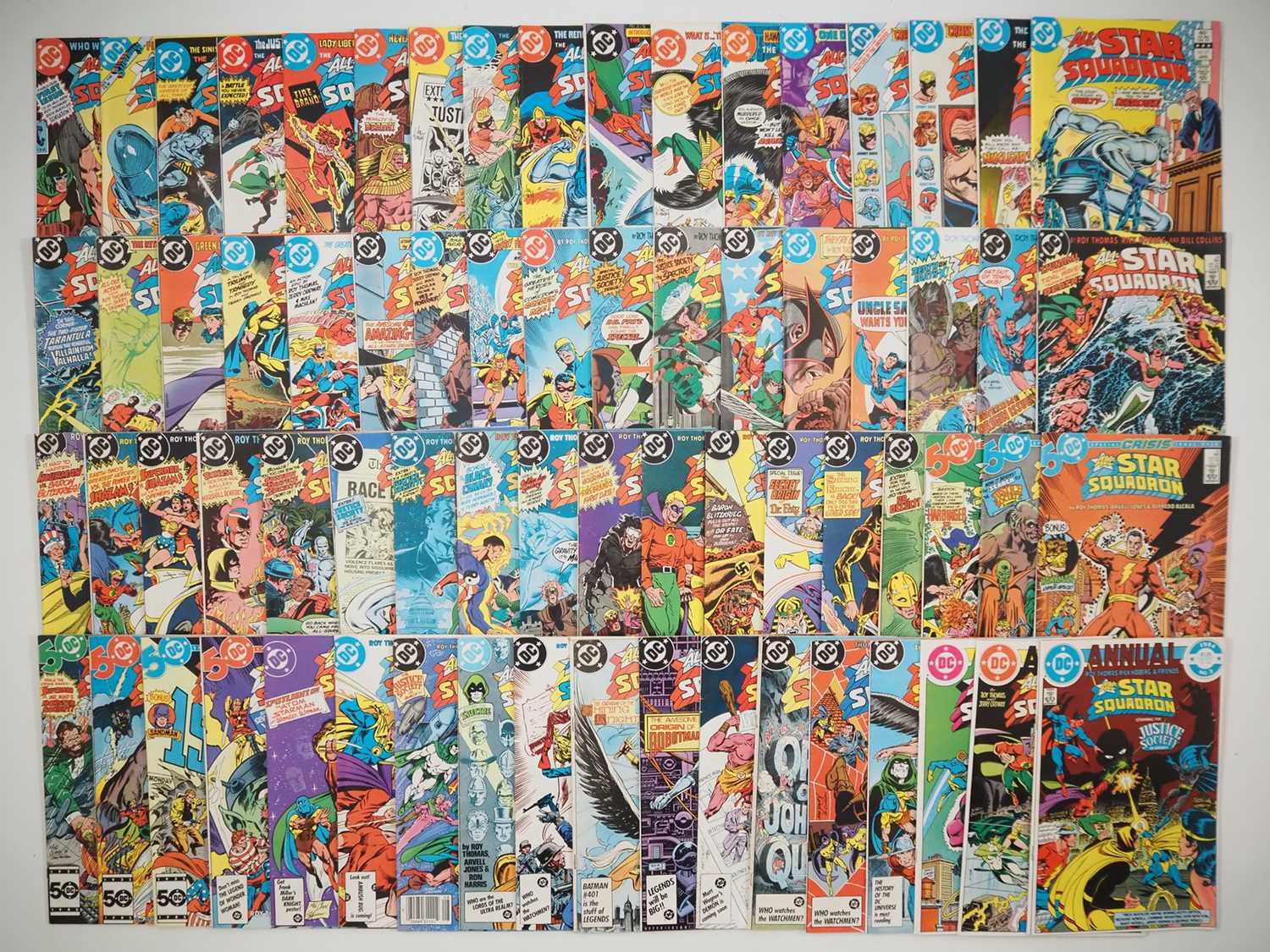 Lot 242 - ALL STAR SQUADRON #1 to 67 + ANNUALS #1, 2