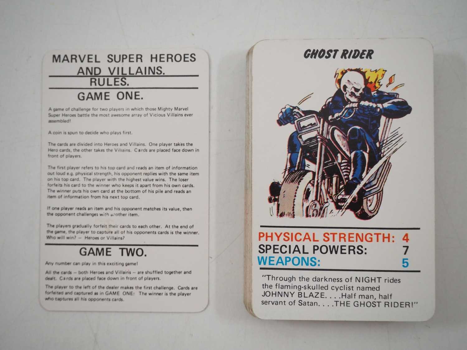 Lot 255 - MARVEL SUPER HEROES AND VILLAINS TOP TRUMPS