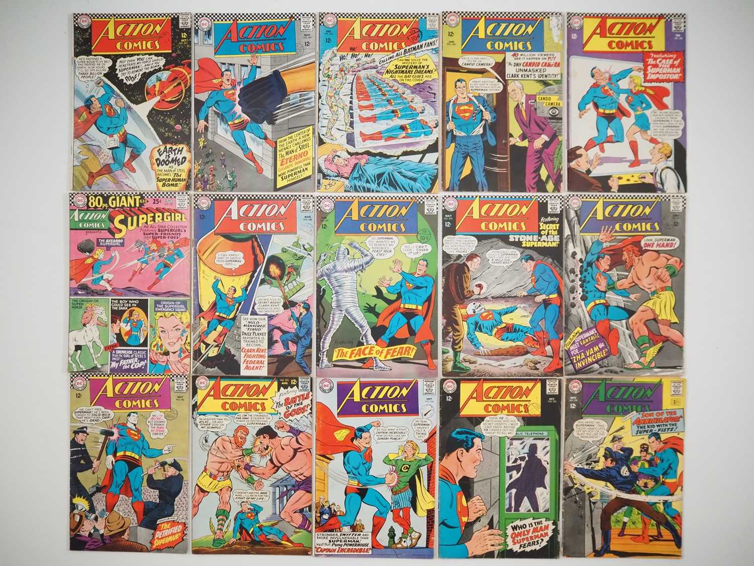 Lot 407 - ACTION COMICS #342, 343, 344, 345, 346, 347,