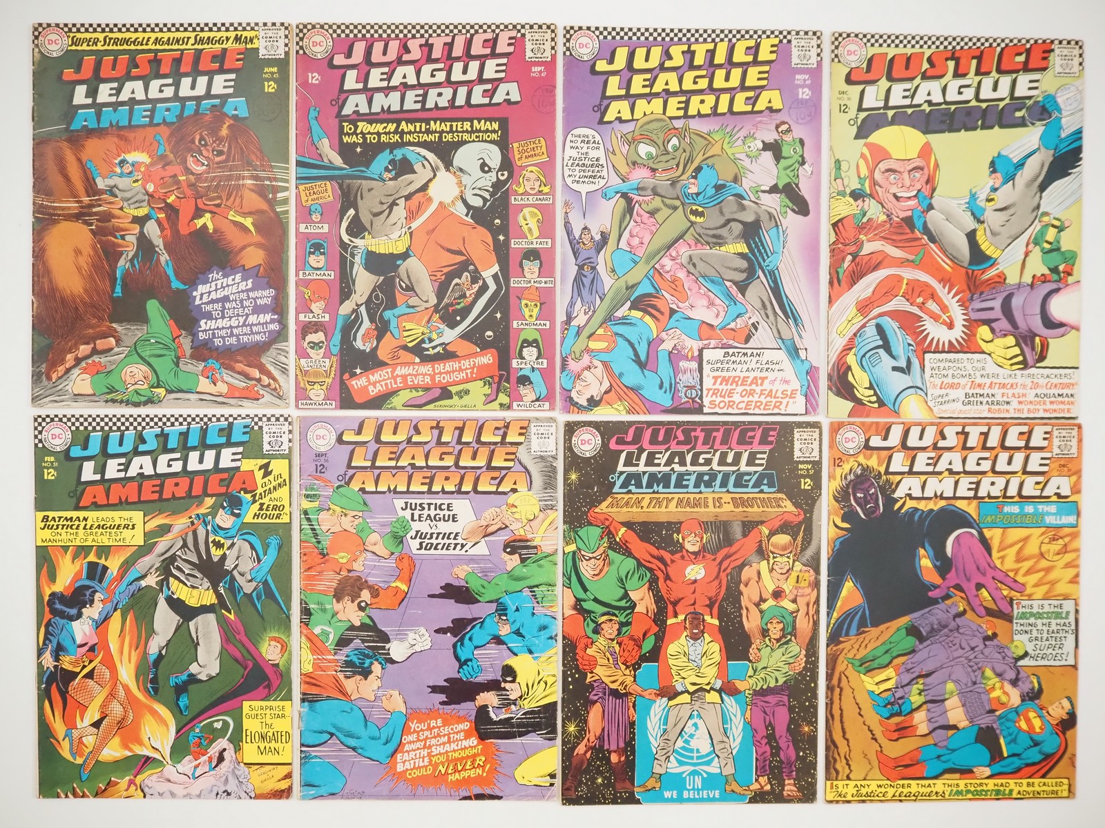 Lot 72 - JUSTICE LEAGUE OF AMERICA #45, 47, 49, 50, 51,