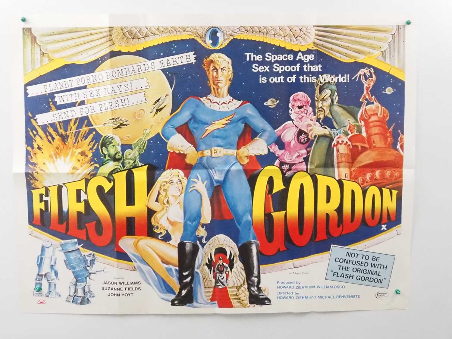 Lot 240 - FLESH GORDON (1974) - UK Quad Film Poster