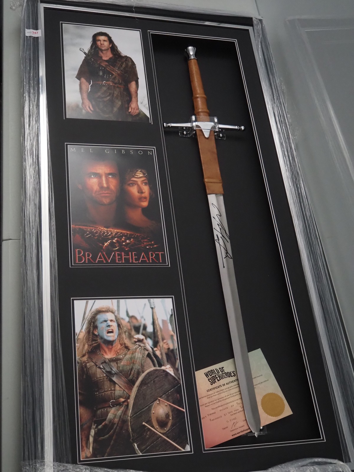Lot 5 - BRAVEHEART - A reproduction sword signed to