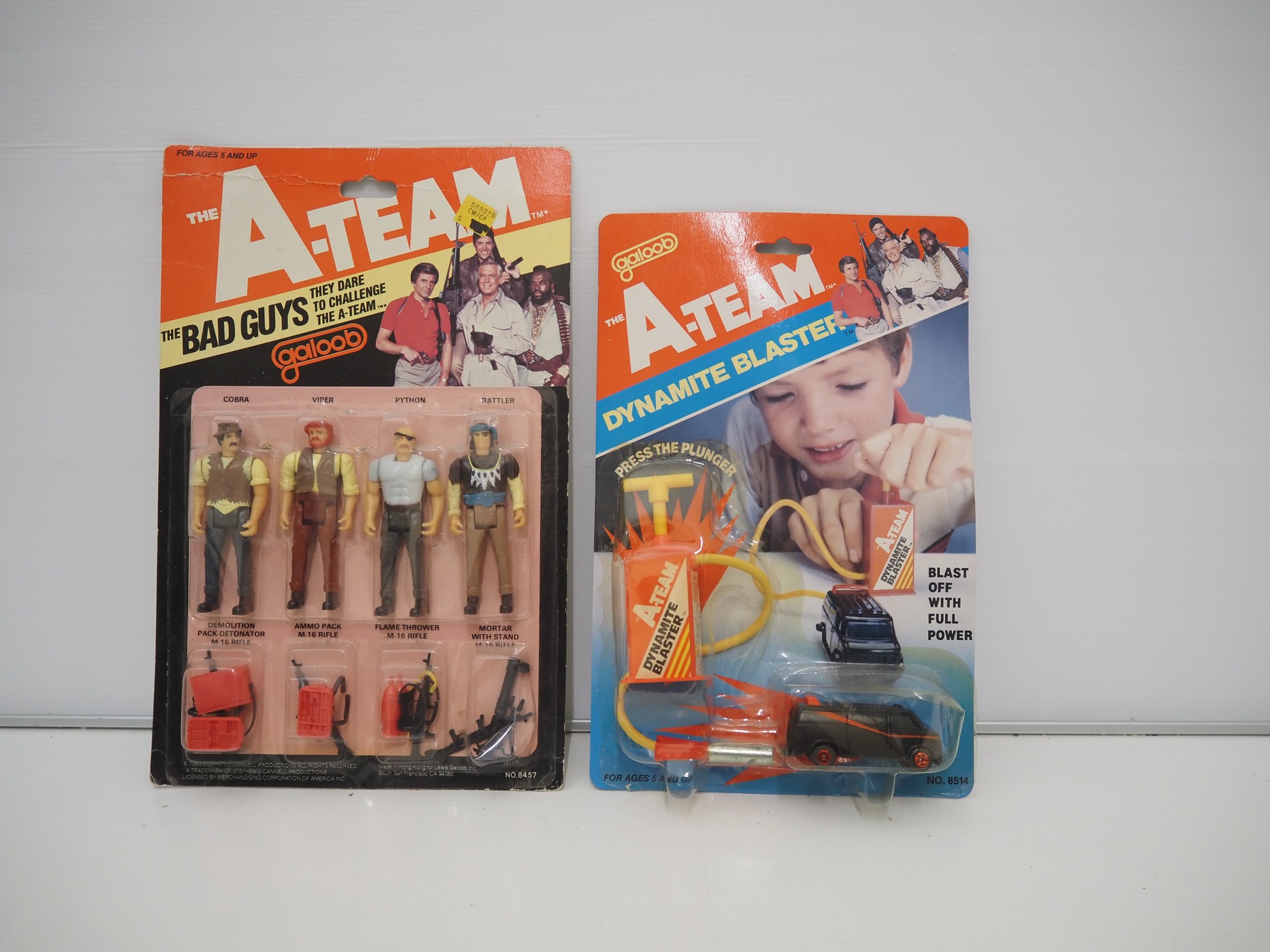 Lot 282 - A pair of GALOOB 'The A-Team' toys