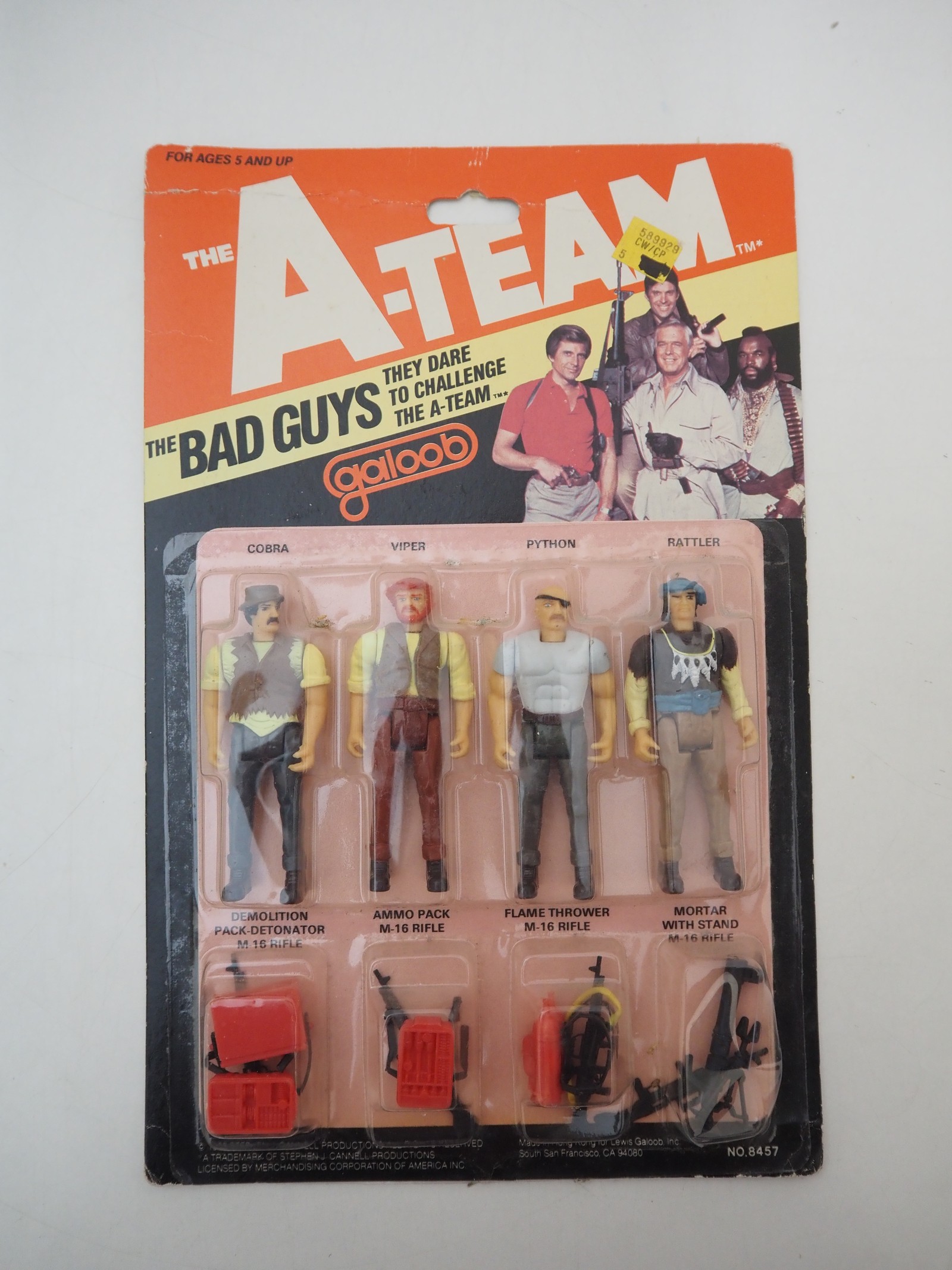 Lot 282 - A pair of GALOOB 'The A-Team' toys