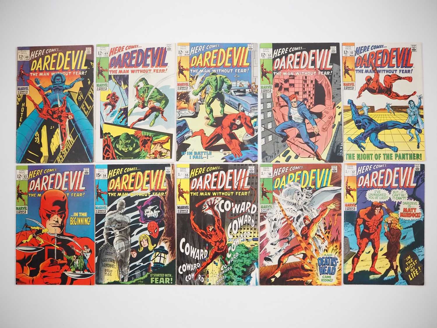 Lot 163 - DAREDEVIL #48, 49, 50, 51, 52, 53, 54, 55,