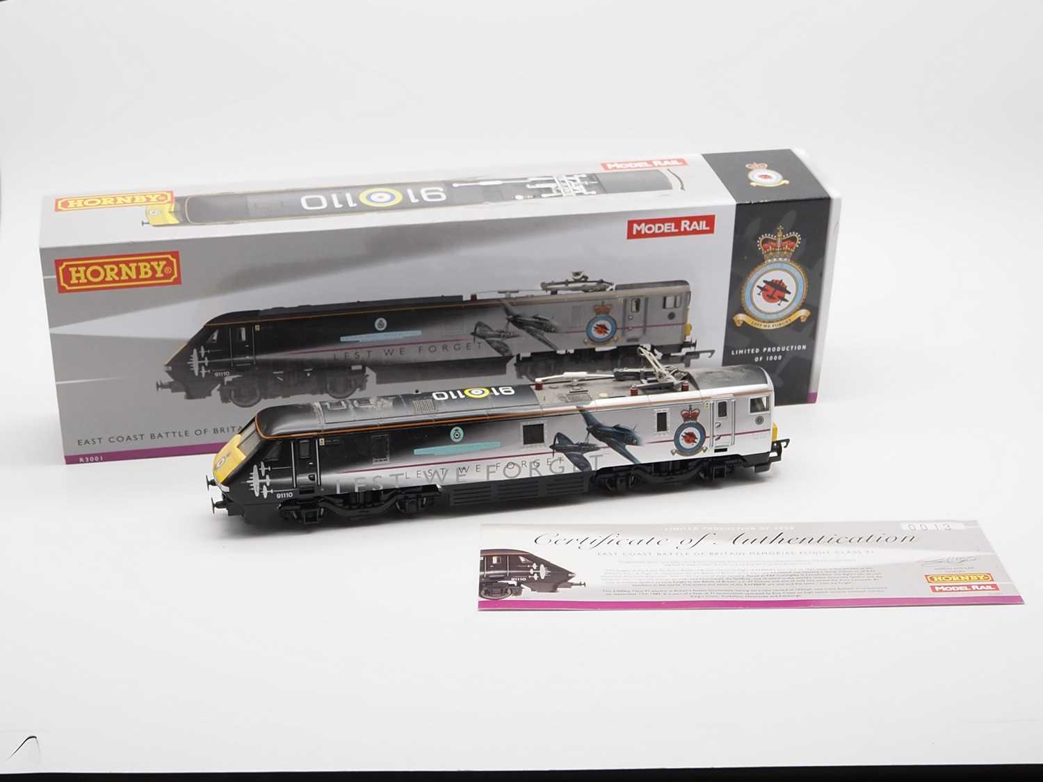 Lot 263 - A HORNBY R3001 OO gauge class 91 electric