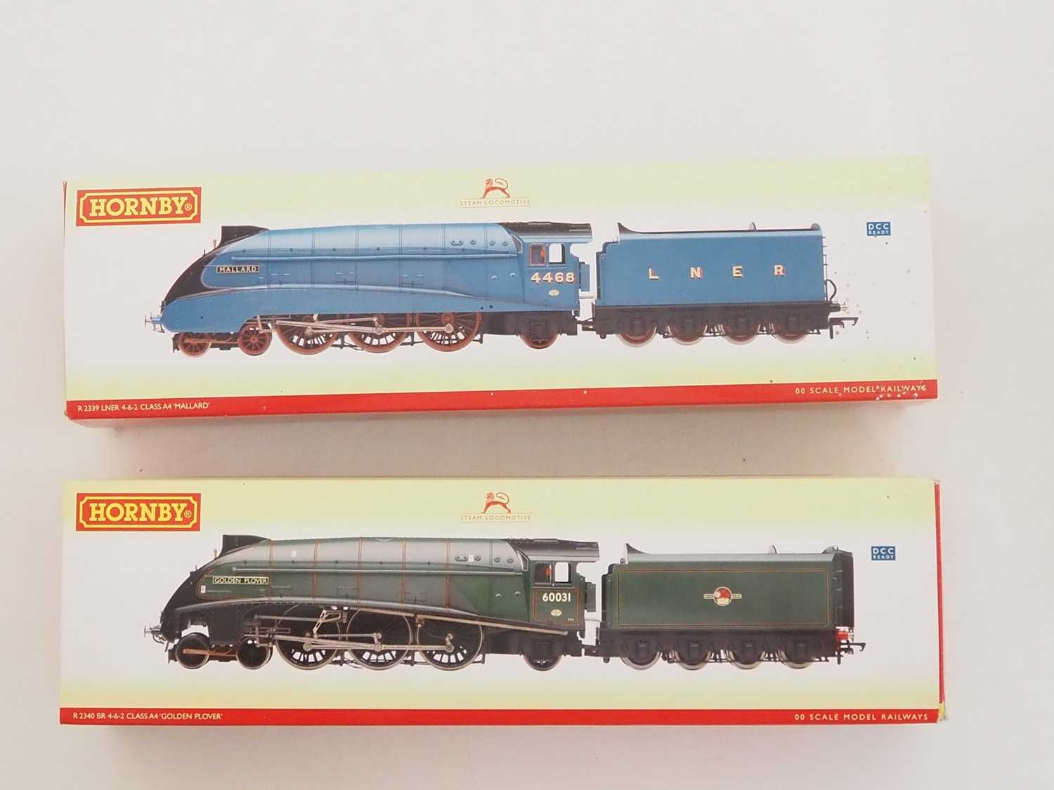 Lot 517 - A pair of HORNBY OO gauge class A4 steam