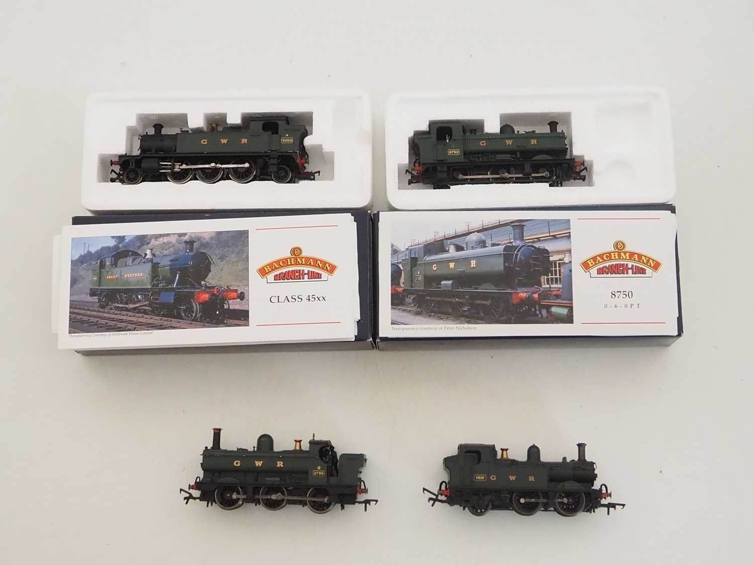 Lot 527 - A pair of BACHMANN OO gauge GWR steam