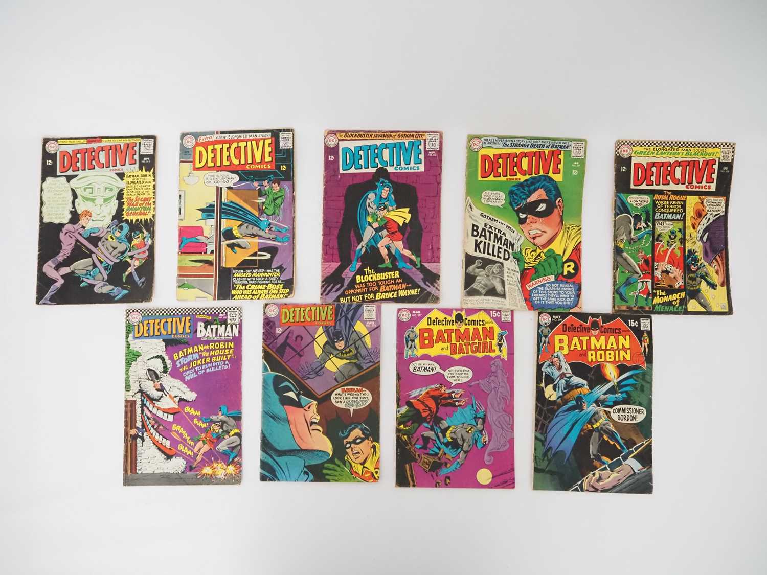 Lot 356 - DETECTIVE COMICS #343, 344, 345, 347, 350,