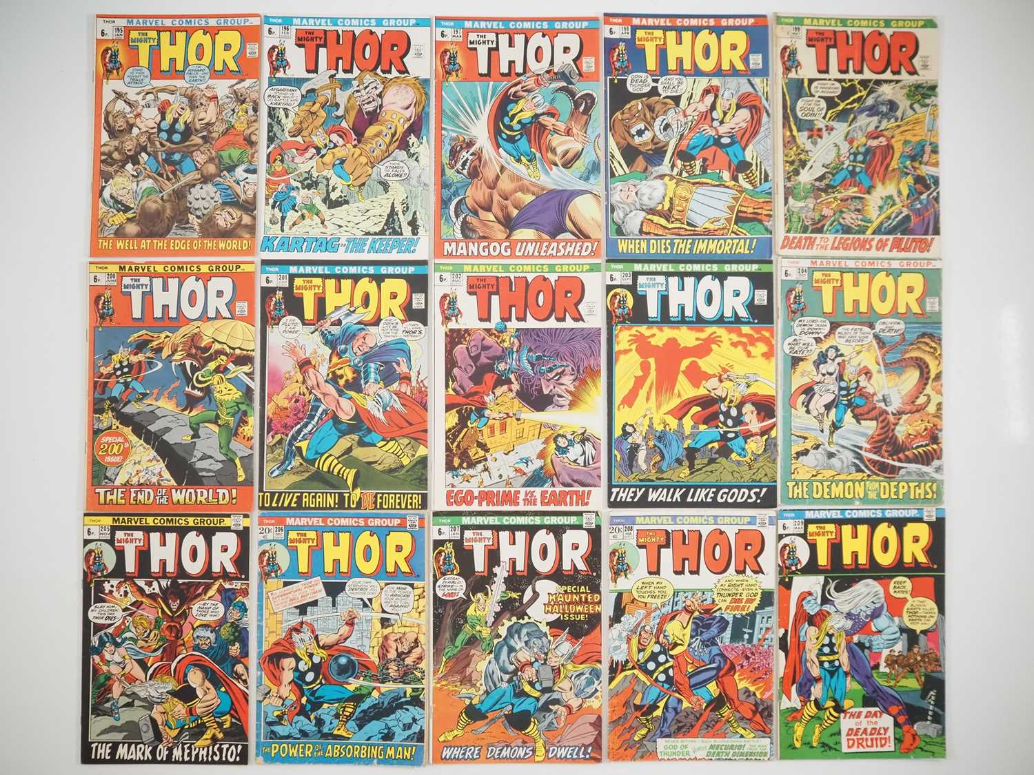 Lot 231 - THOR #195, 196, 197, 198, 199, 200, 201, 202,