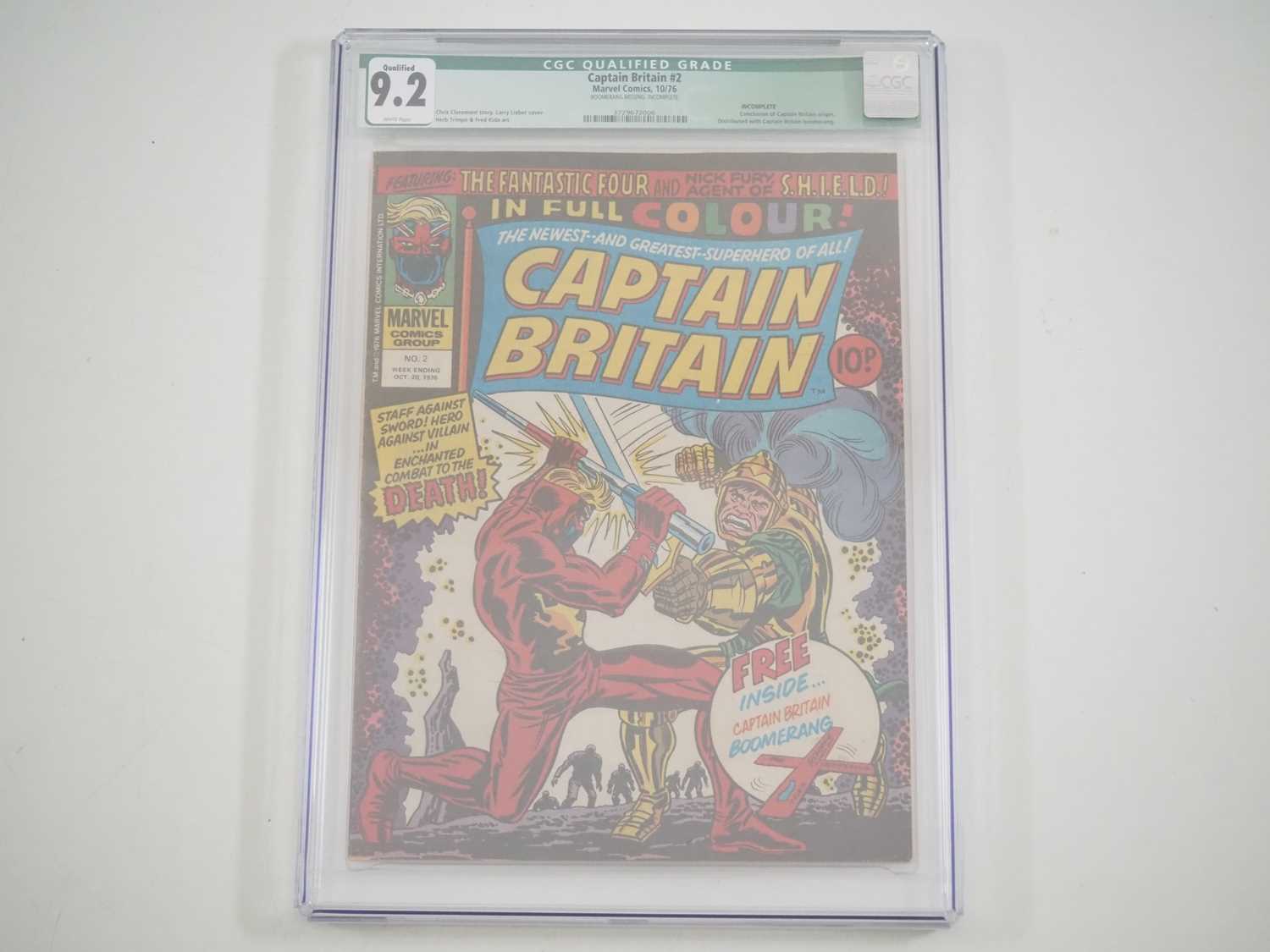 Lot 55 - CAPTAIN BRITAIN #2 - (1976 - BRITISH MARVEL)