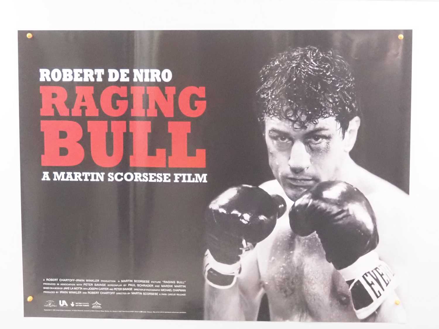 Lot 124 - RAGING BULL (1980) - A UK Quad movie poster