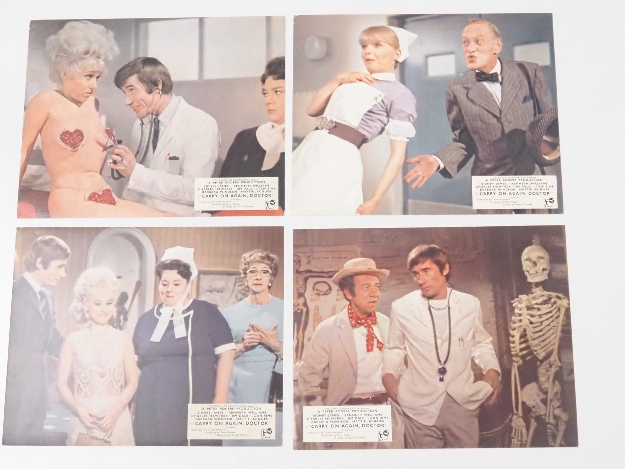 Lot 136 - CARRY ON AGAIN DOCTOR (1969) Set of 8 UK