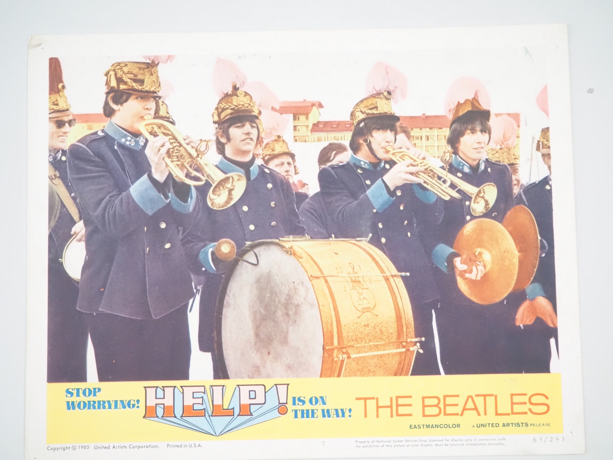 Lot 674 - THE BEATLES: HELP (1965) US lobby card #7