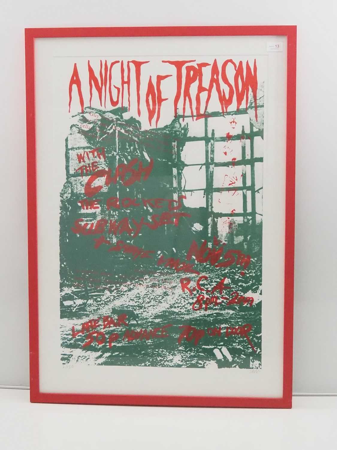 Lot 677 - THE CLASH 'A Night of Treason' limited