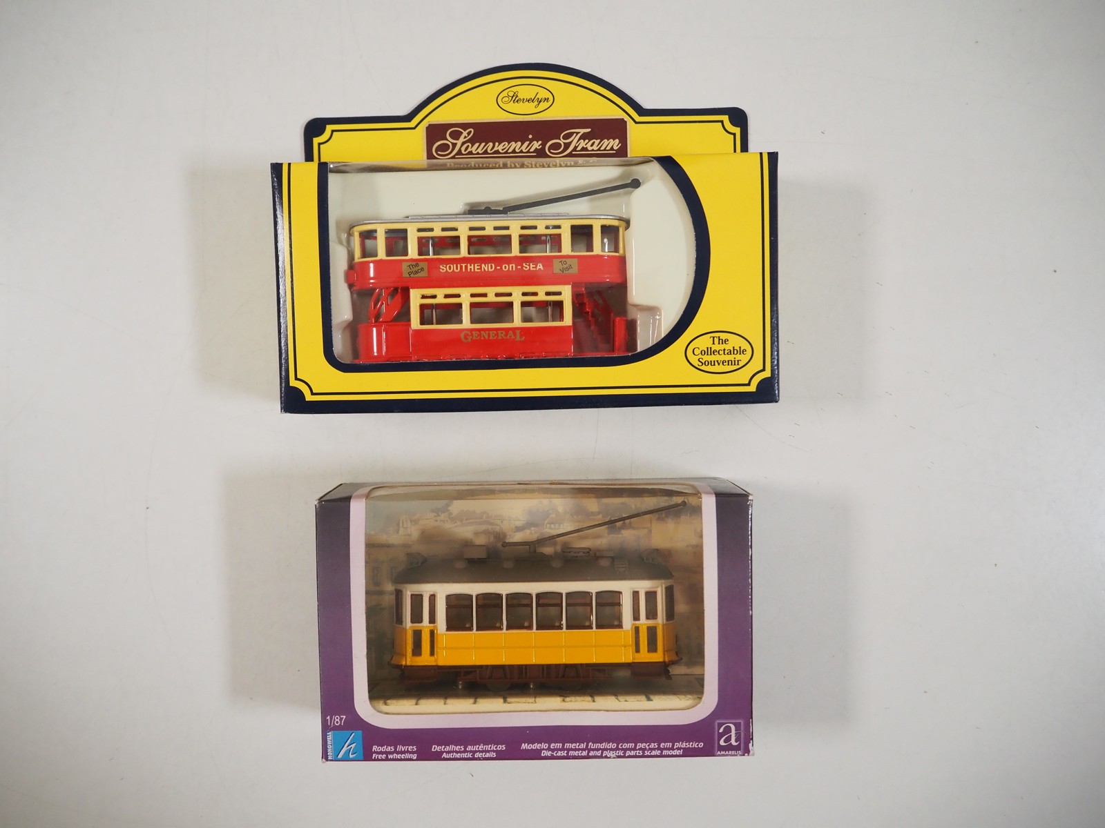 Lot 106 - A group of mostly 1:76 scale model trams by