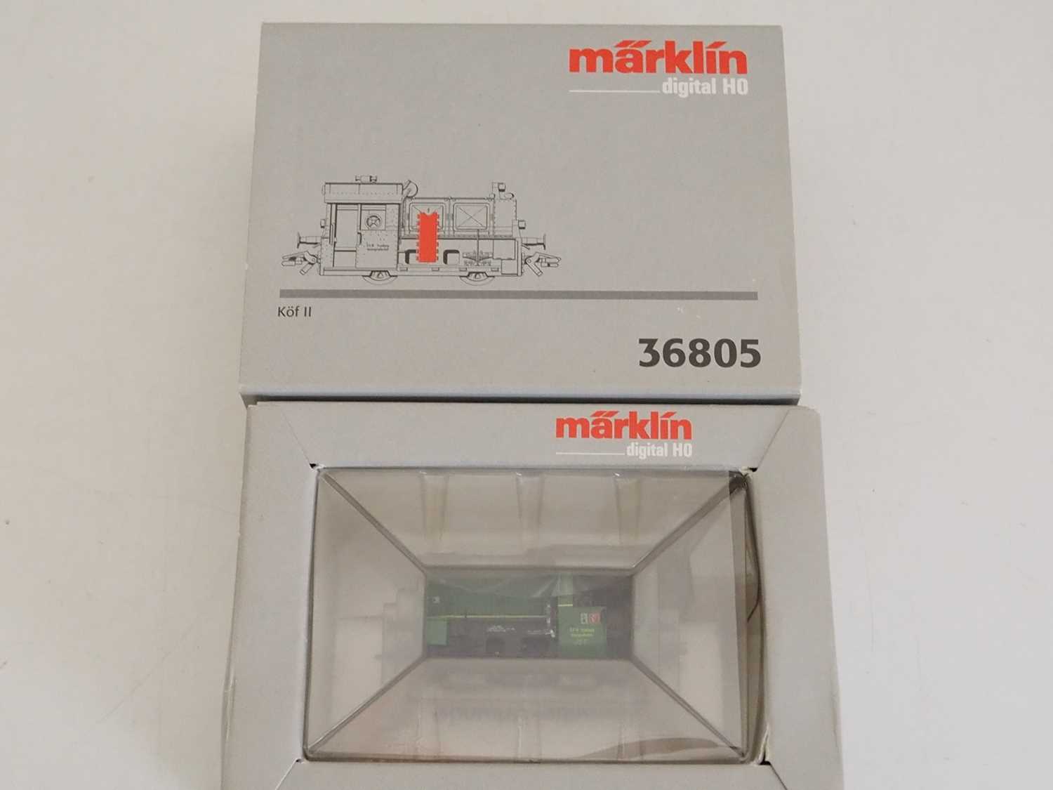Lot 307 - A MARKLIN HO gauge 36805 Kof II Shunter