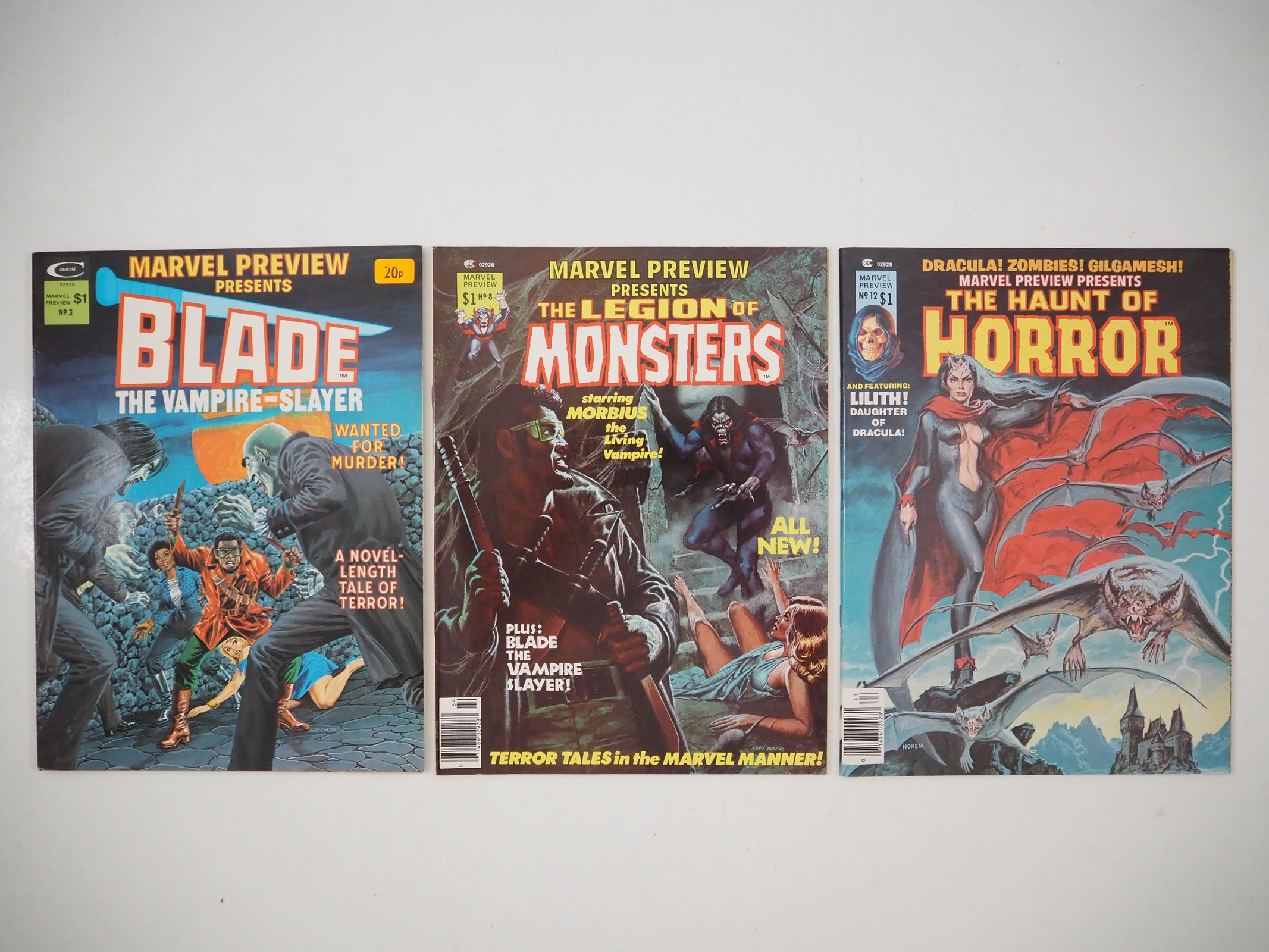 Lot 23 - MARVEL PREVIEW #3 (BLADE), #8 (LEGION OF