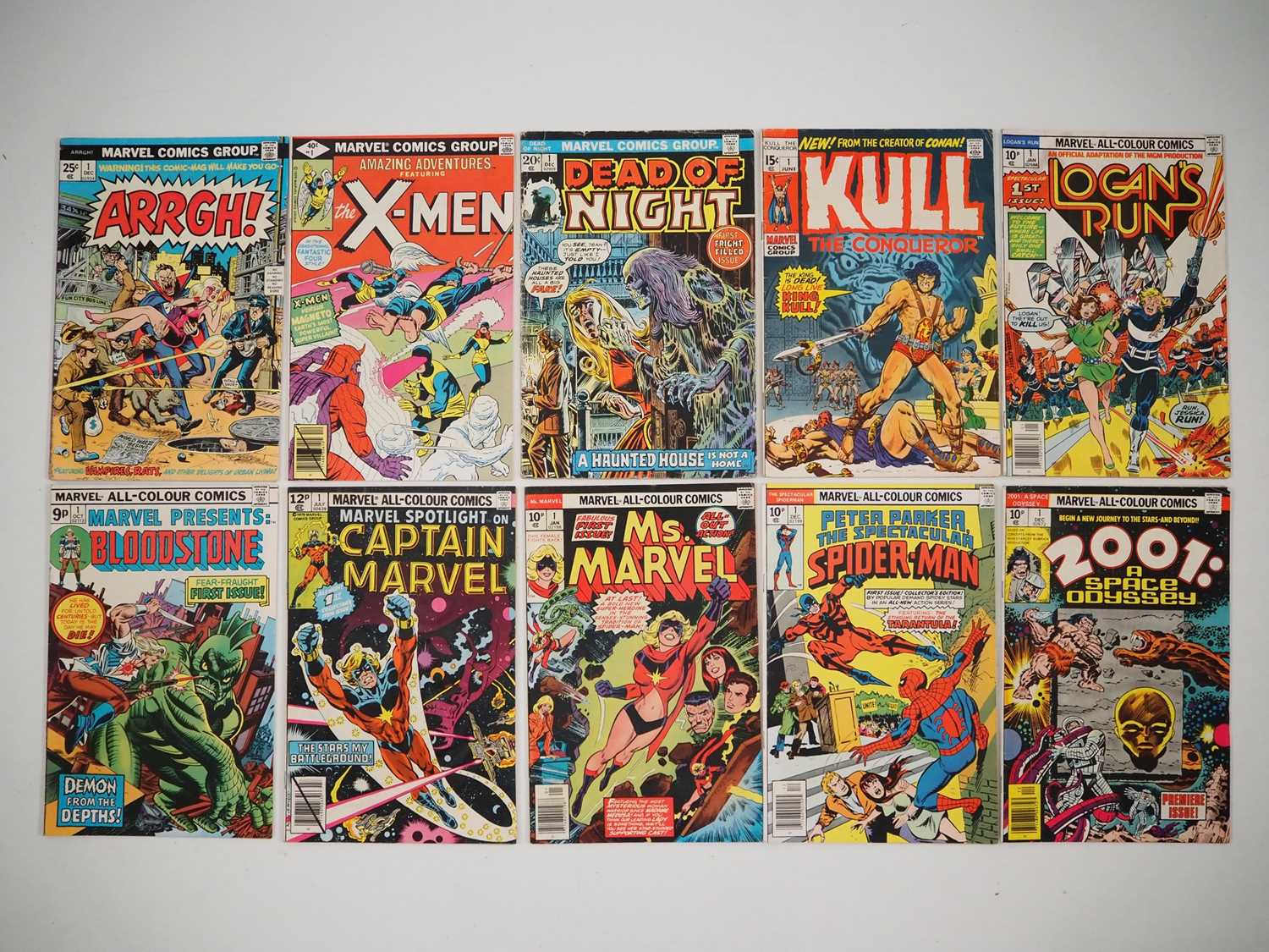 Lot 190 - MARVEL FIRST ISSUE LOT (10 in Lot)