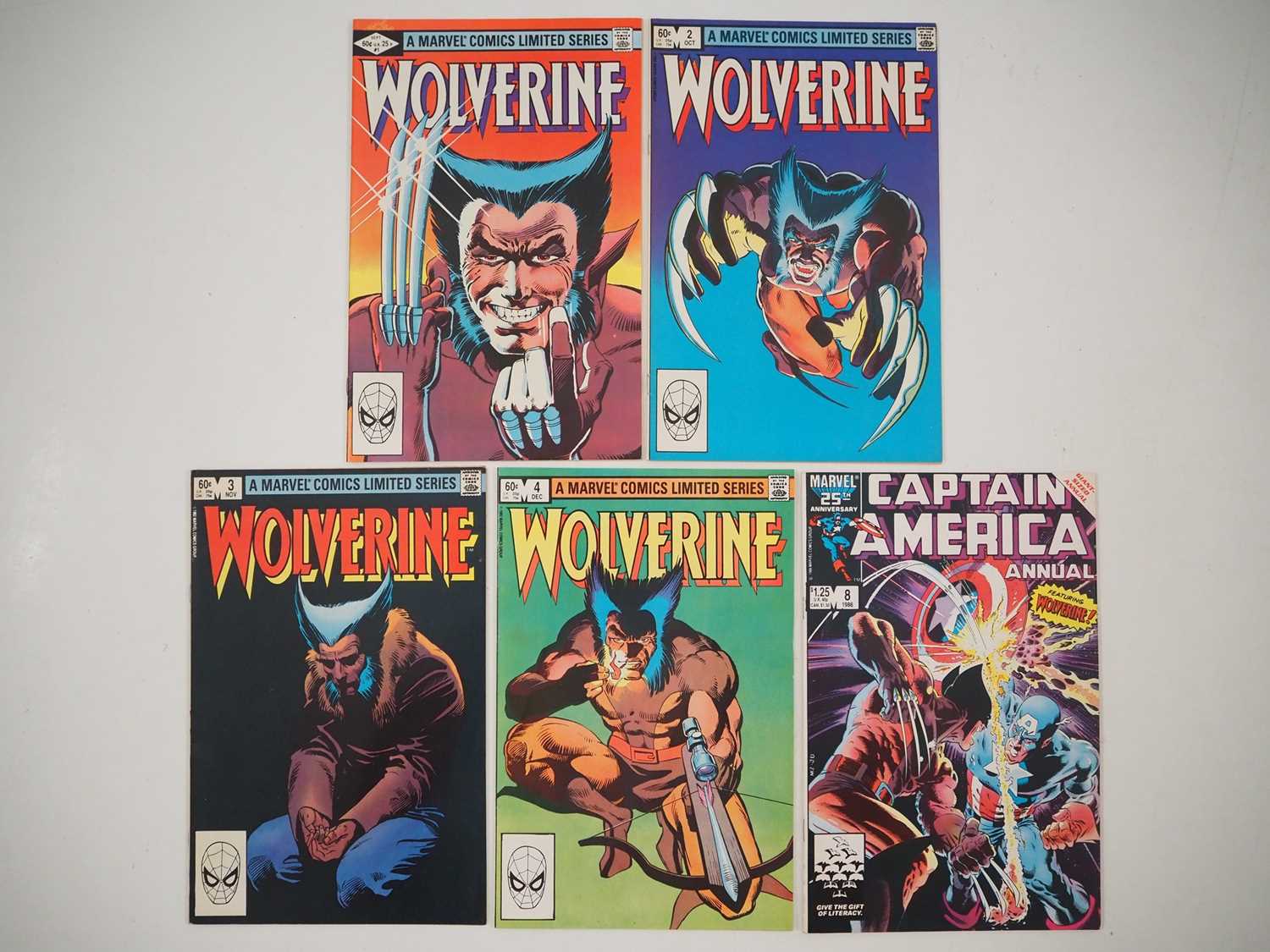Lot 298 - WOLVERINE #1, 2, 3, 4 + CAPTAIN AMERICA