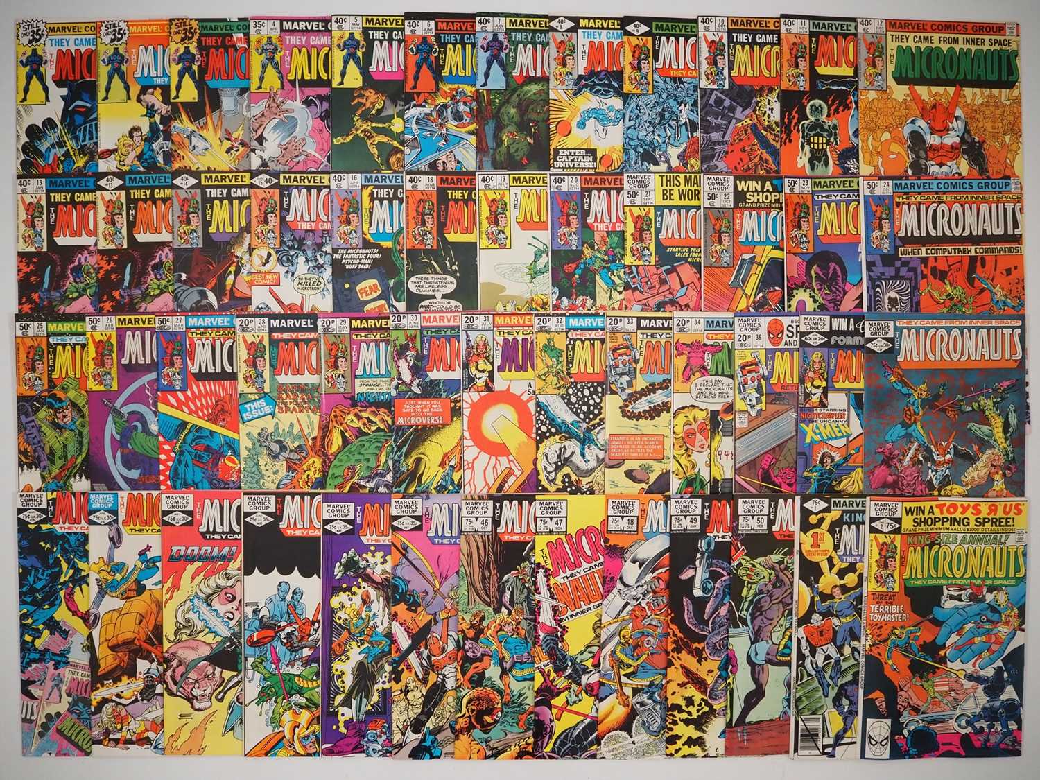 Lot 305 - MICRONAUTS #1-16, 18-34, 36-44, 46-50