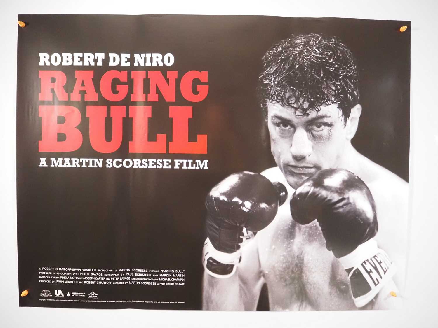 Lot 6 - RAGING BULL (1980) - A UK Quad movie poster
