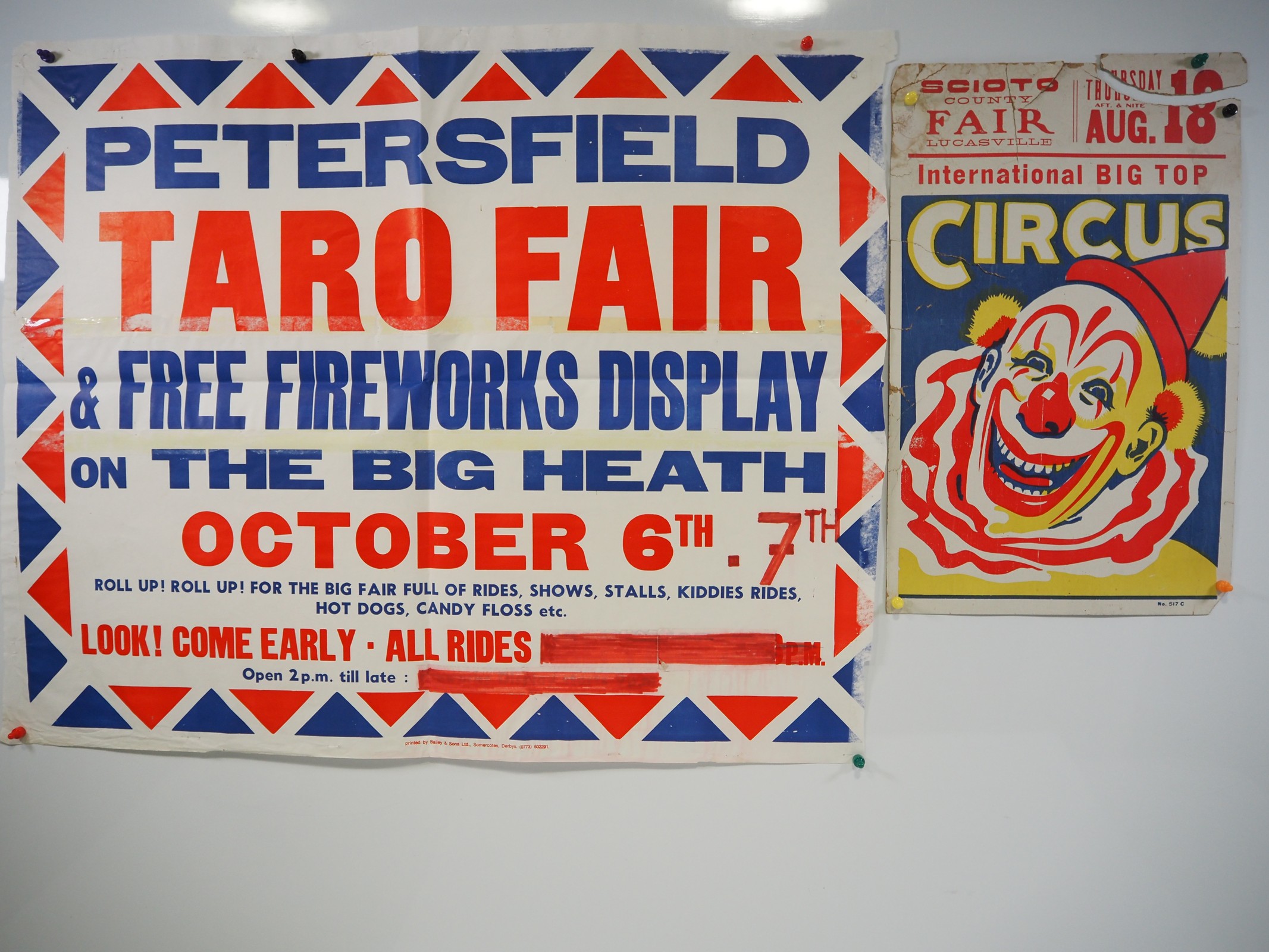 Lot 264 - A group of circus and fair advertising