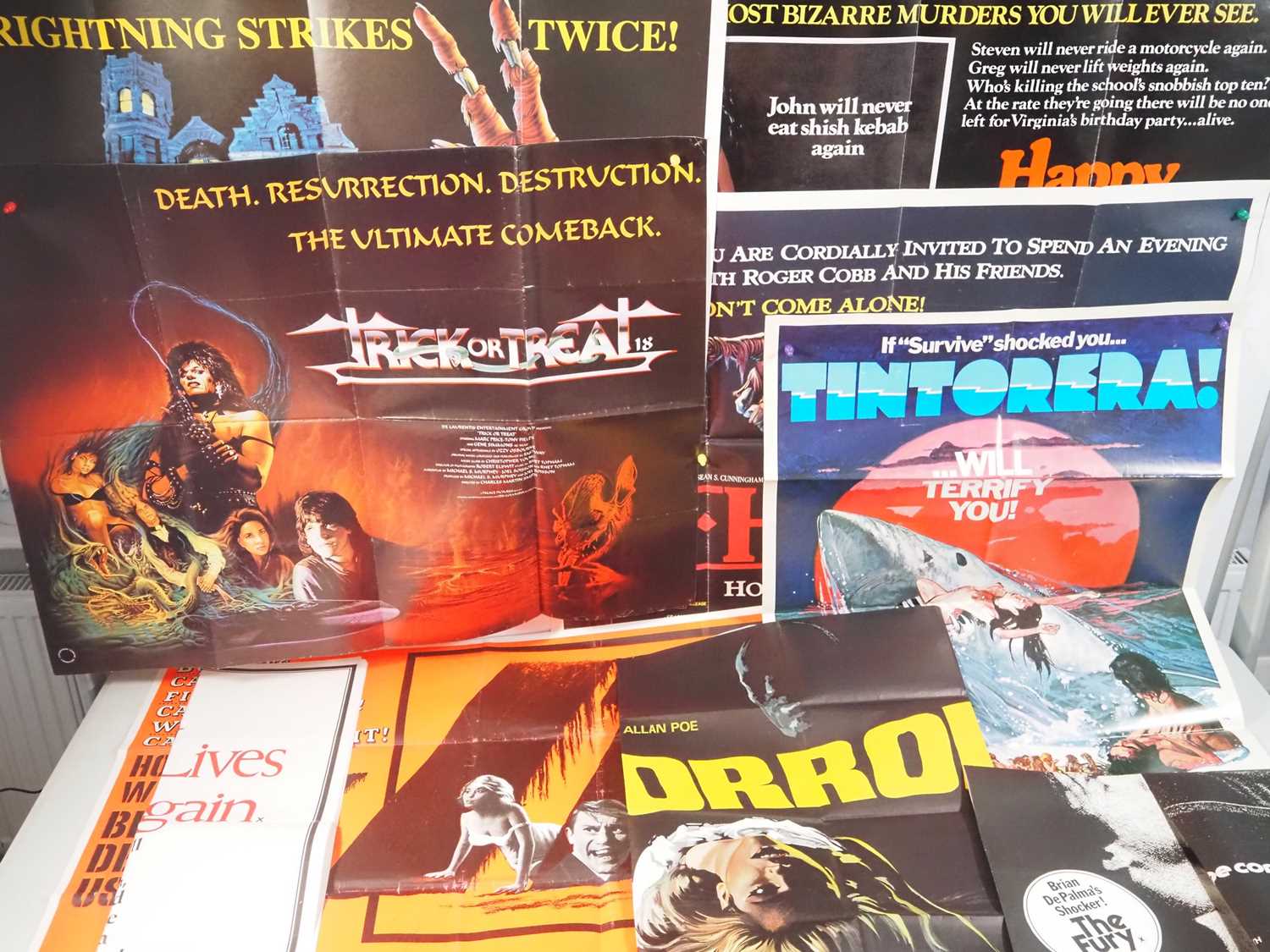 Lot 162 - A small group of UK Quad film posters for