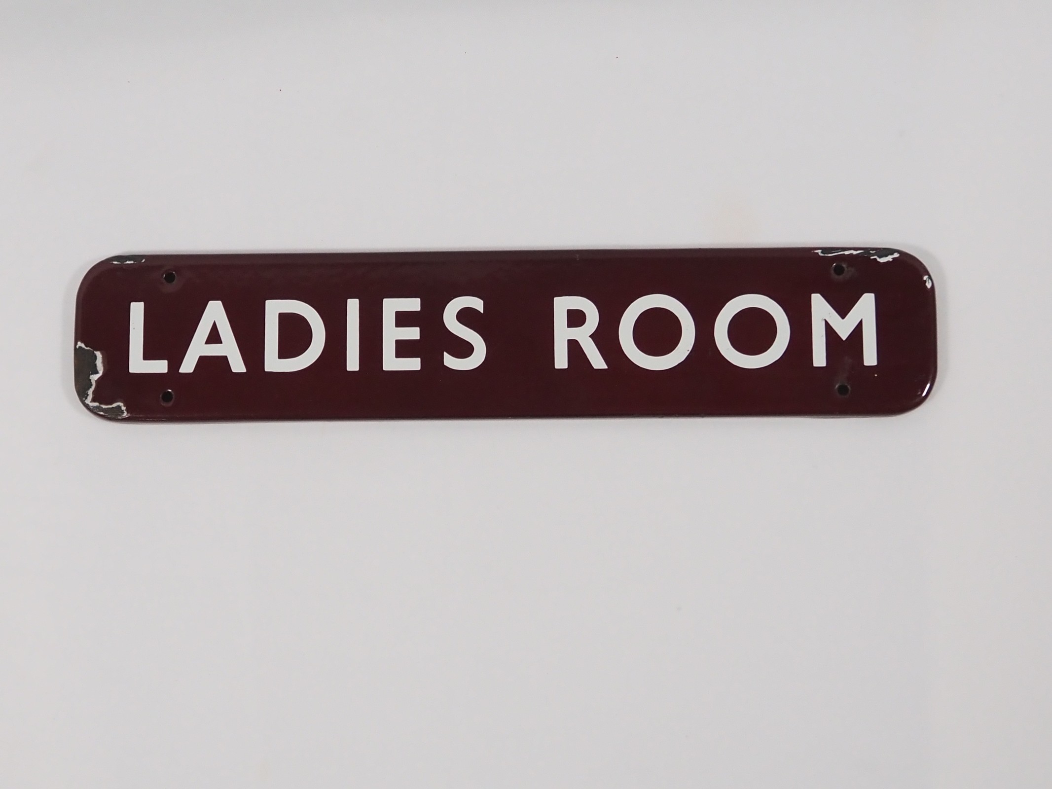 Lot 315 - Western Railways Enamel 'Ladies Room' sign