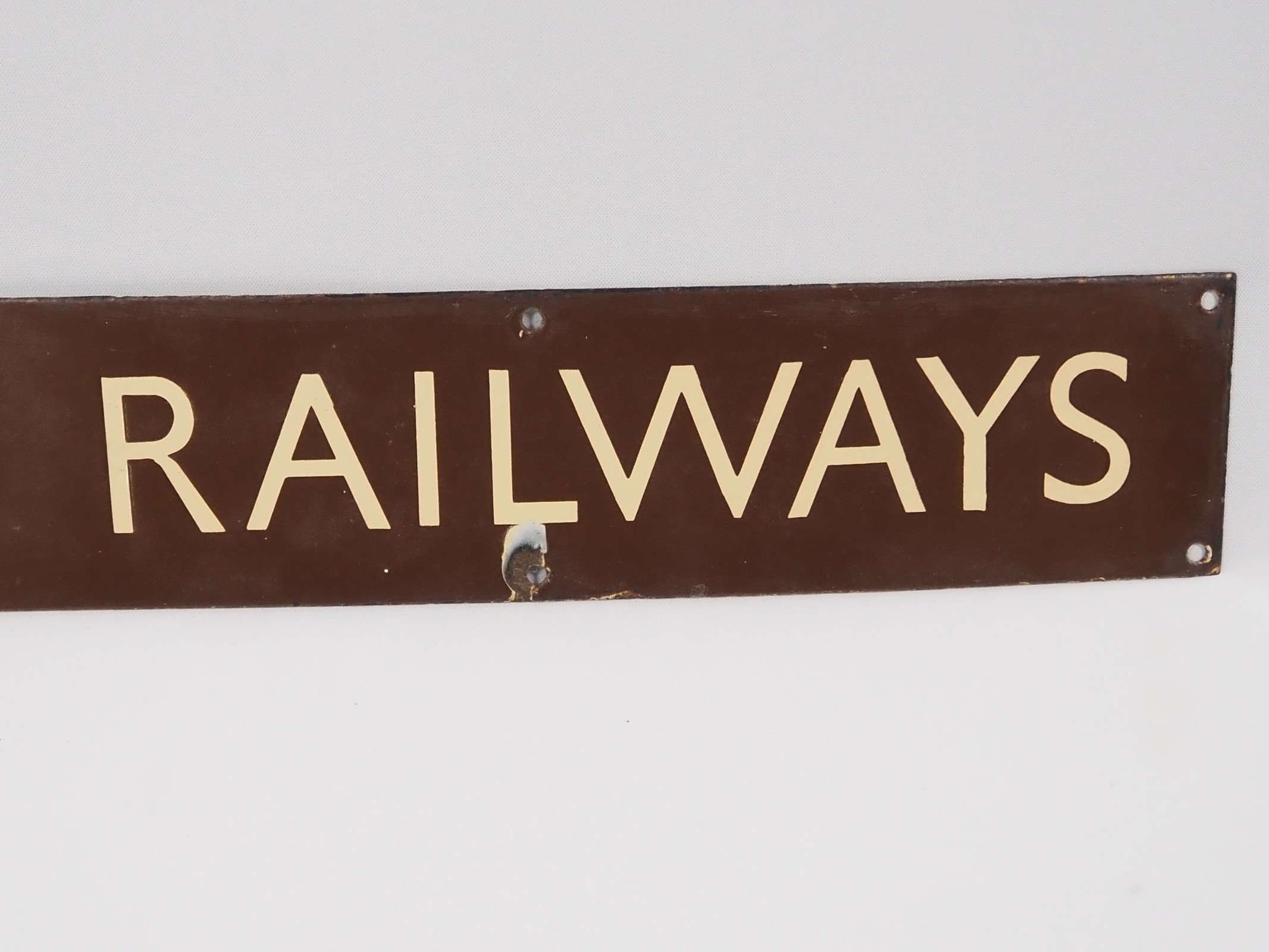 Lot 316 - Western Railways 'British Railway' enamel