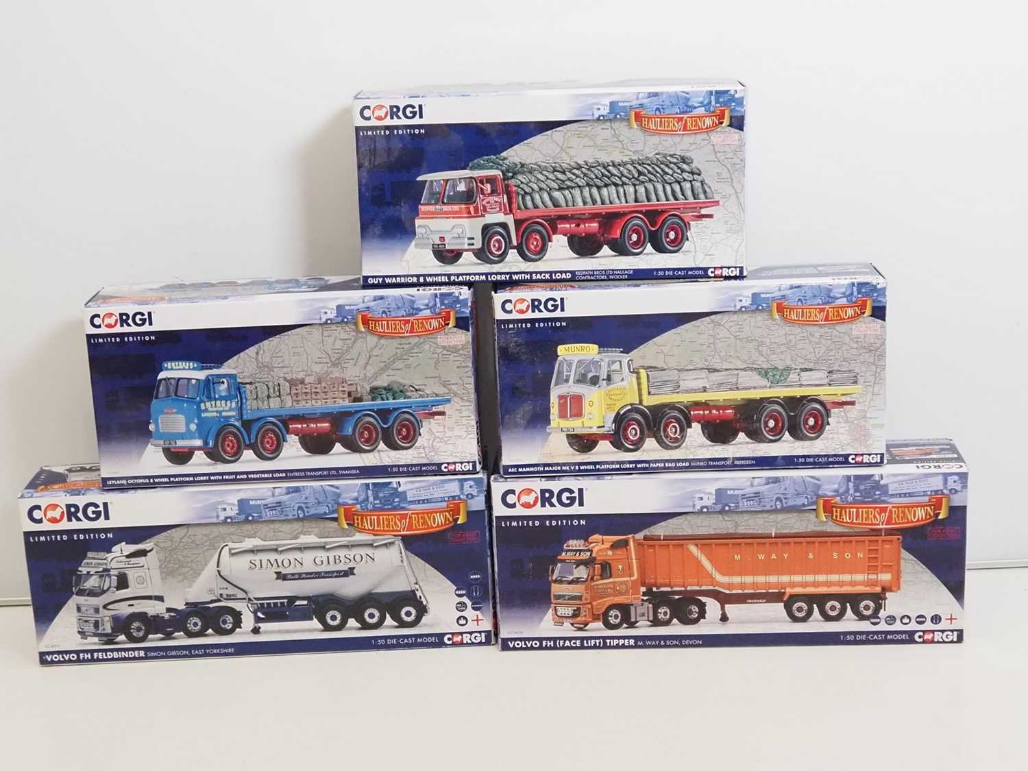 Lot 75 - A group of CORGI 1:50 scale articulated and