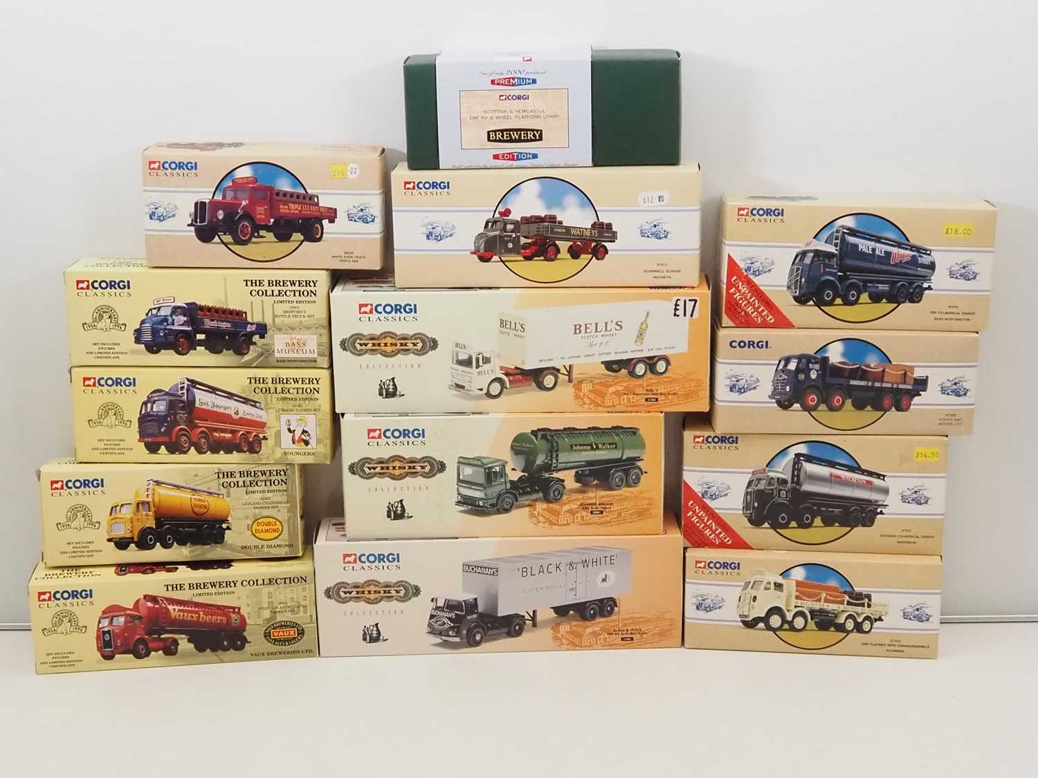 Lot 232 - A group of CORGI CLASSICS diecast vans and