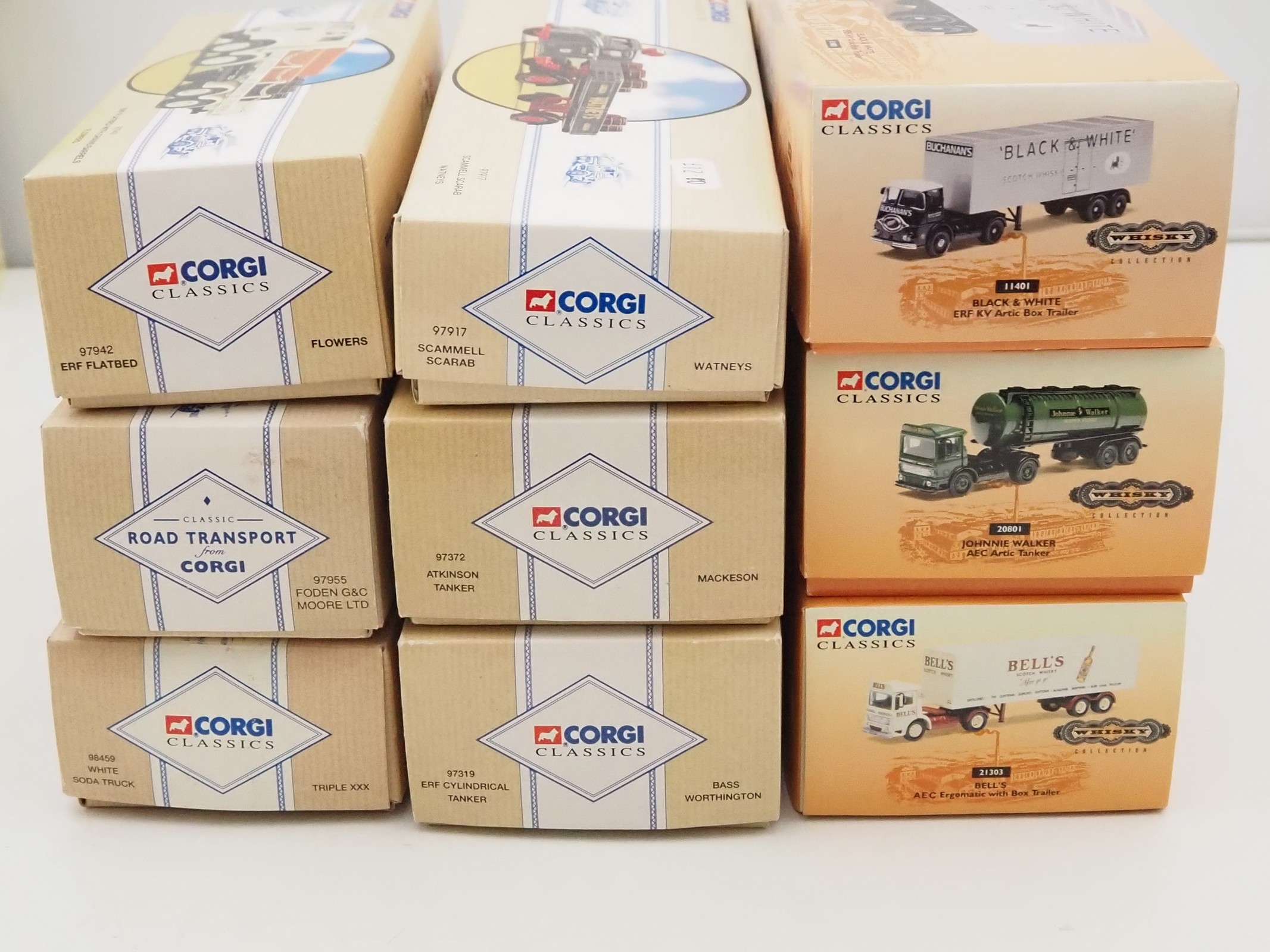 Lot 232 - A group of CORGI CLASSICS diecast vans and