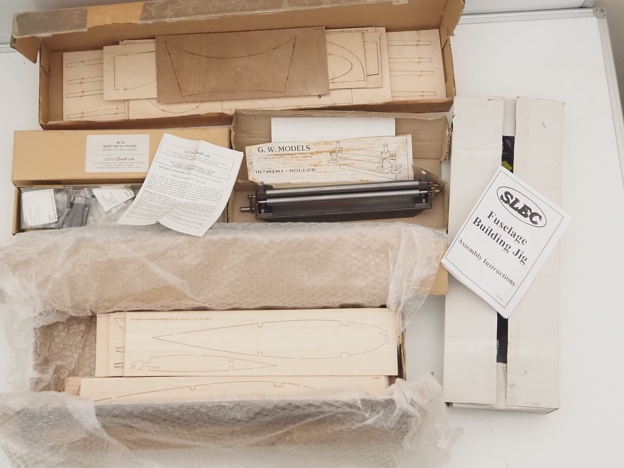 Lot 369 - A quantity of wooden model aircraft parts